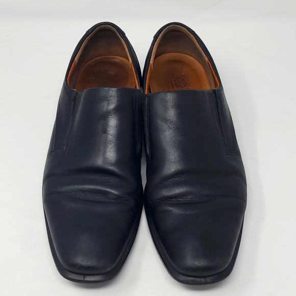 Ecco | Shoes | Loafers Ecco 43 Size 95 Black Slipon Leather Dress Shoes ...